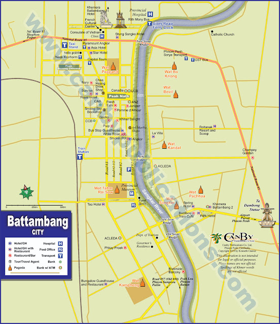 Welcome to Battambang: Map Battambang City